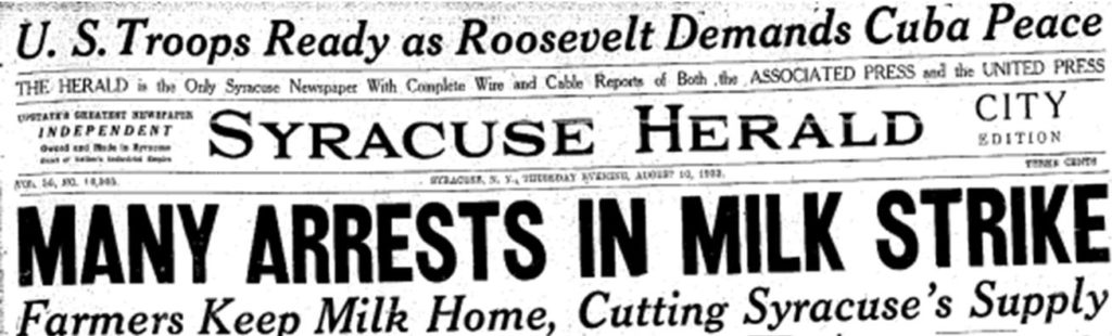 This Month in History: The Milk Strike of 1933